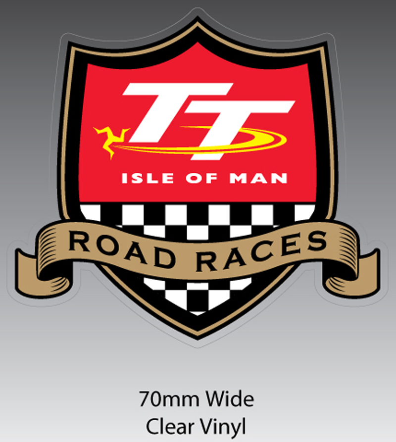 TT Road Races Shield Sticker : Duke Video