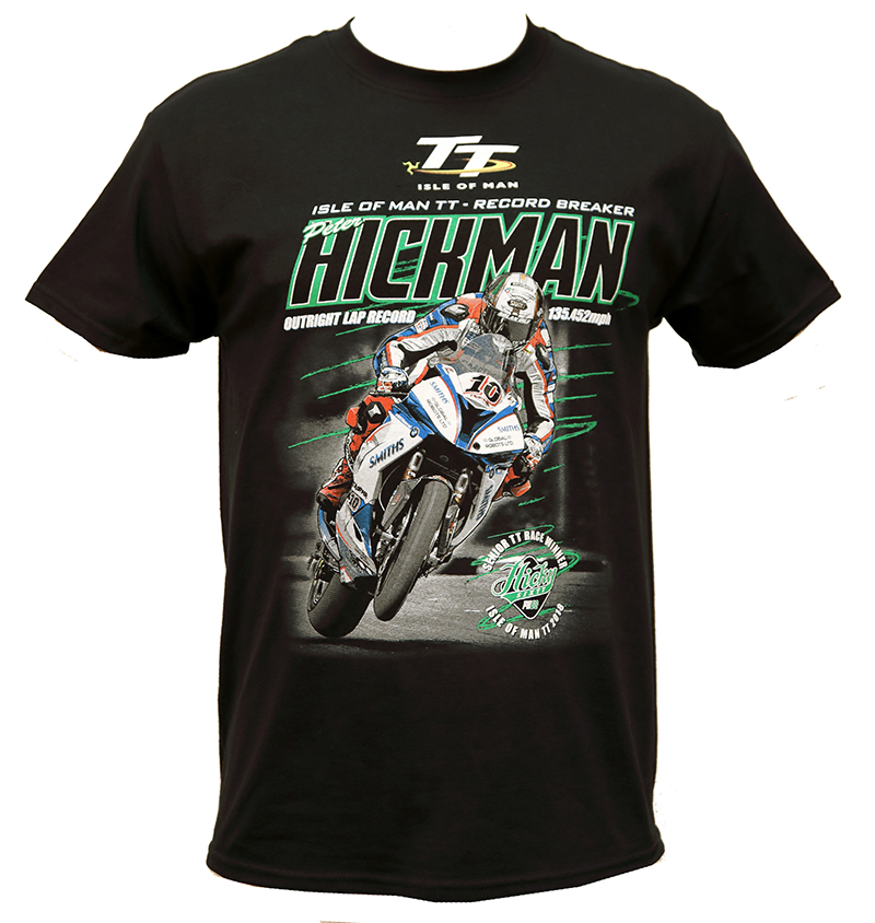 Peter Hickman Record Breaker (Green Lines) T-Shirt Black : Duke Video