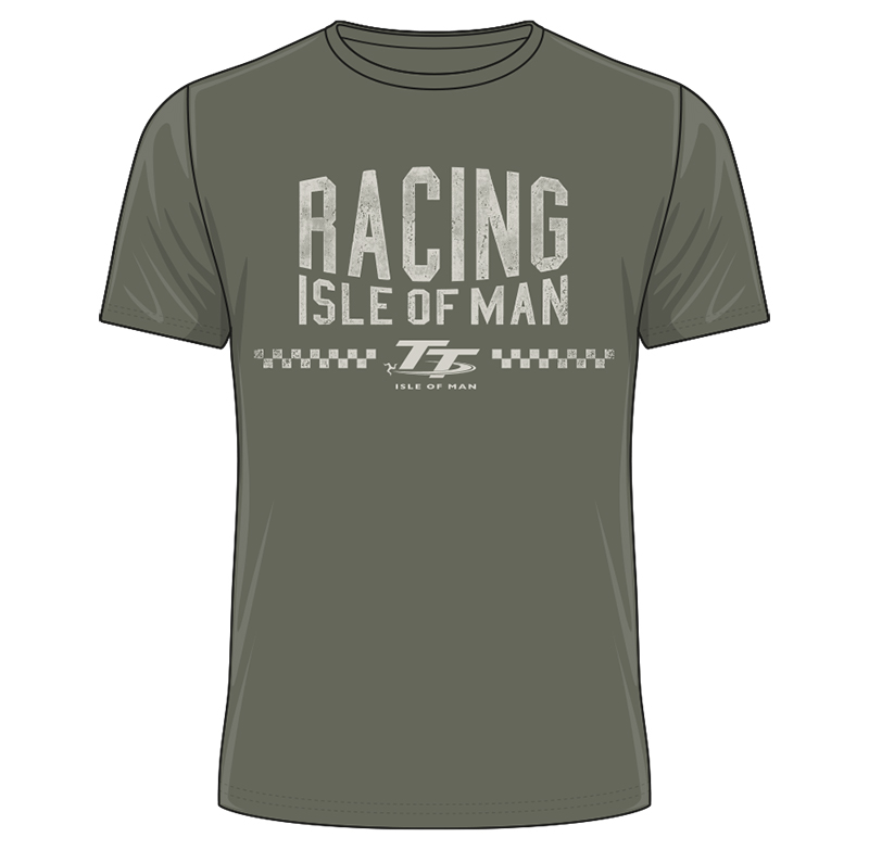 TT Racing Isle of Man T-Shirt Green : Duke Video