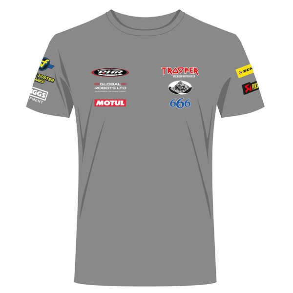 Peter Hickman Trooper T-shirt Grey : Duke Video