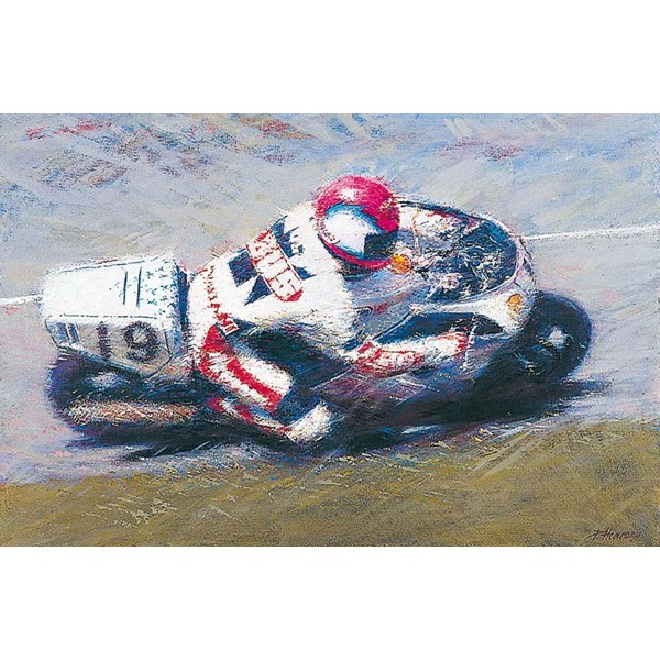TT Legends Steve Hislop Print : Duke Video