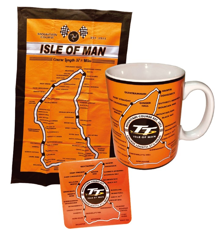 Isle of Man TT Map Mug Coaster and Tea Towel : Duke Video