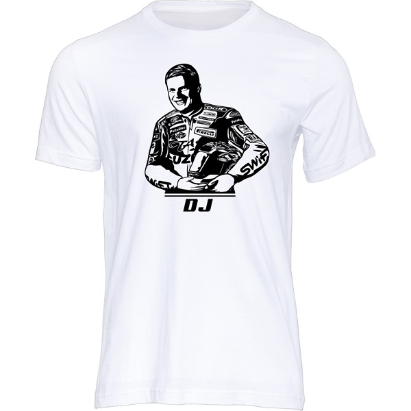 David Jefferies Stencil T-Shirt White : Duke Video