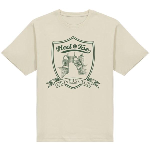 Heel & Toe Drivers Club T-shirt Light Sand : Duke Video