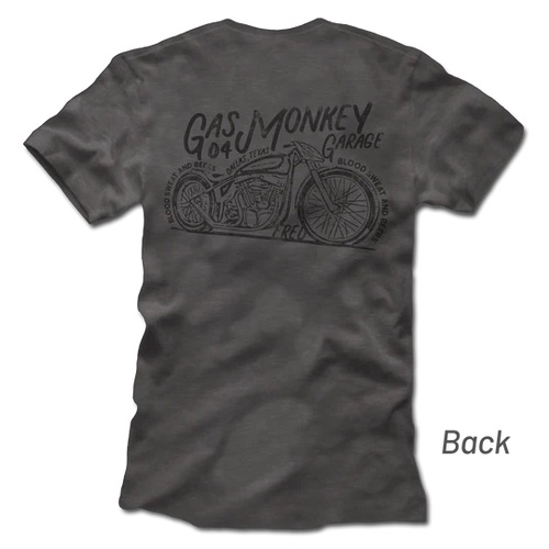 Gas Monkey FRED Vintage T-Shirt, Grey : Duke Video