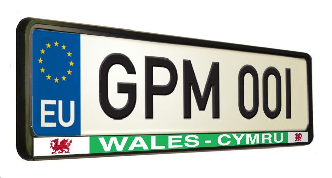 Wales Flag Number Plate Surround : Duke Video