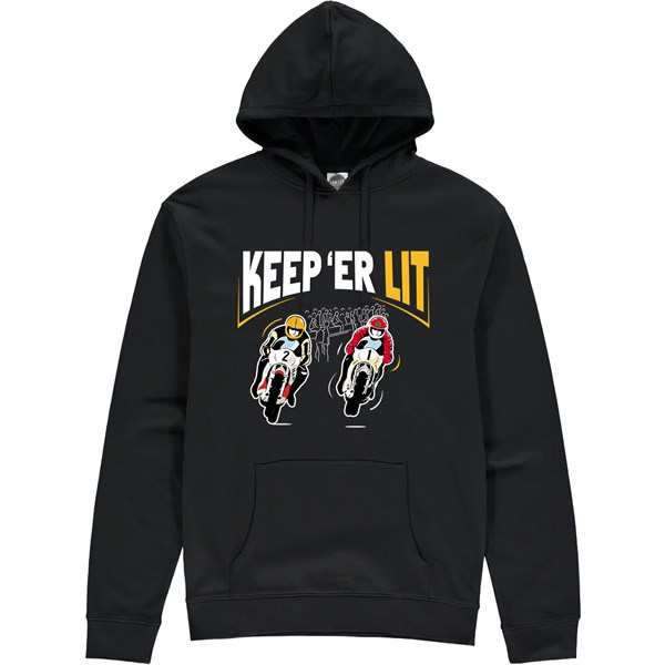 Keep Er Lit Hoodie Black : Duke Video