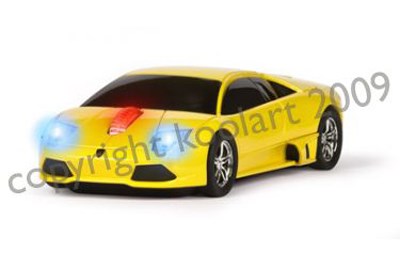 Lamborghini Wireless Mouse Yellow : Duke Video