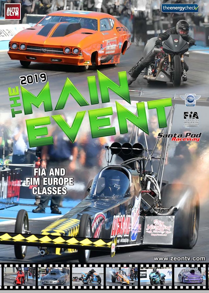 FIA FIM Main Event at Santa Pod 2019 DVD : Duke Video
