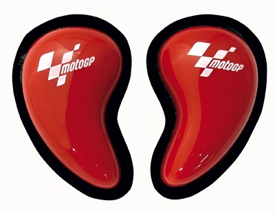 MotoGP Tear-Drop Knee Sliders Red (Pair) : Duke Video