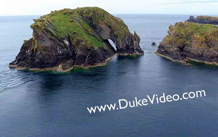 The Drinking Dragon - Isle of Man From The Air - Print : Duke Video