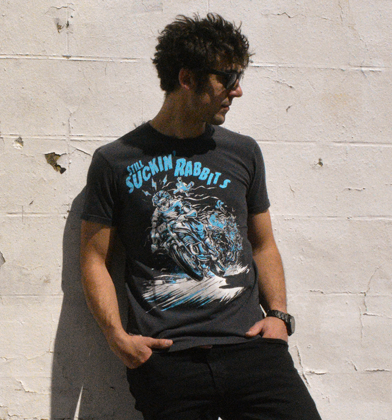 Guy Martin Still Sucking Rabbits Mens T-Shirt Black : Duke Video