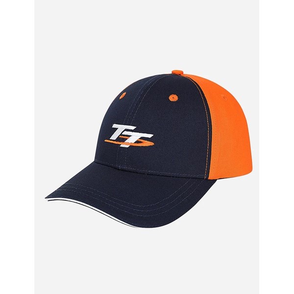 TT Races Signature Baseball Cap, Navy Orange : Duke Video