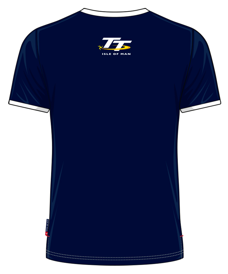 TT Vintage T-shirt Navy, Grey and White TT Races : Duke Video