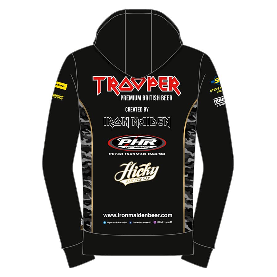Peter Hickman Trooper Hoodie, Black : Duke Video