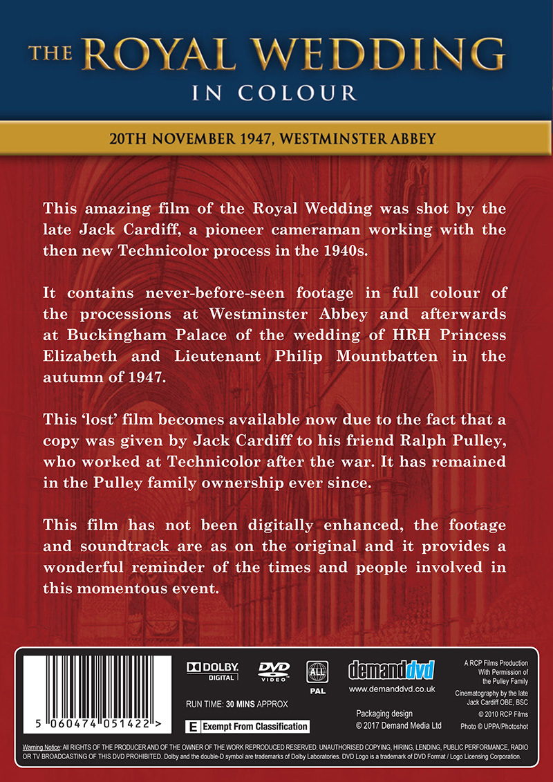 The Royal Wedding HRH Princess Elizabeth & Lieutenant Philip Mountbatten : Duke Video