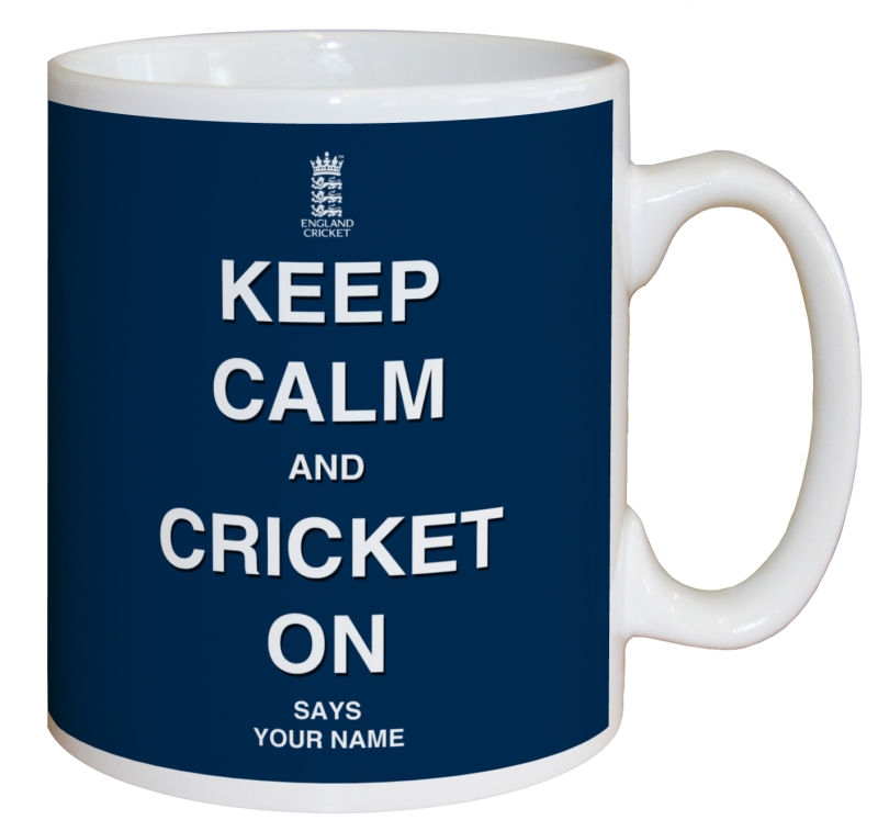 Personalised England Cricket Mugs : Duke Video