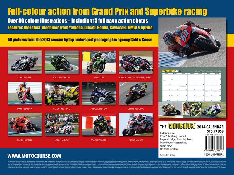 Motocourse 2014 Calendar : Duke Video