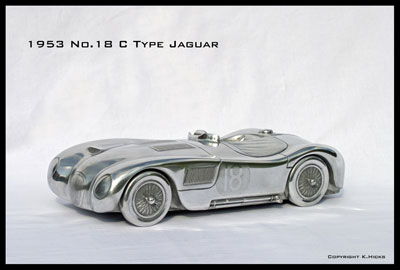 Duncan Hamilton No.18 C Type Jaguar Sculpture : Duke Video