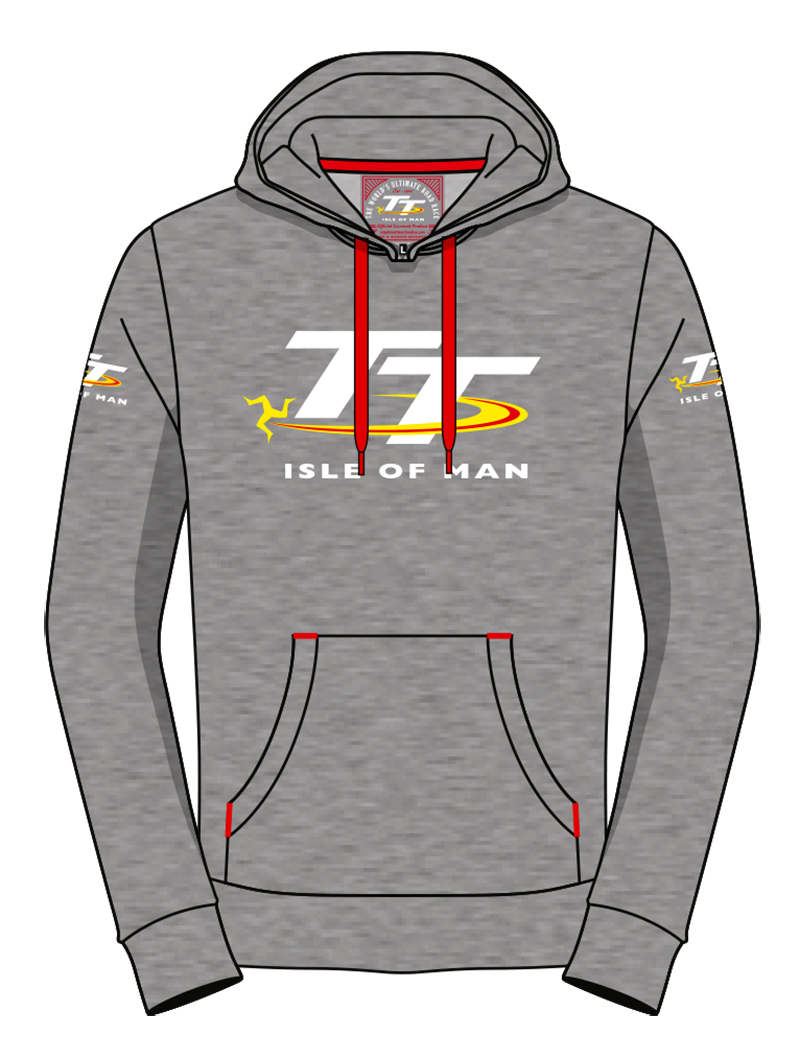 TT Grey Hoodie with Red Drawstring : Duke Video